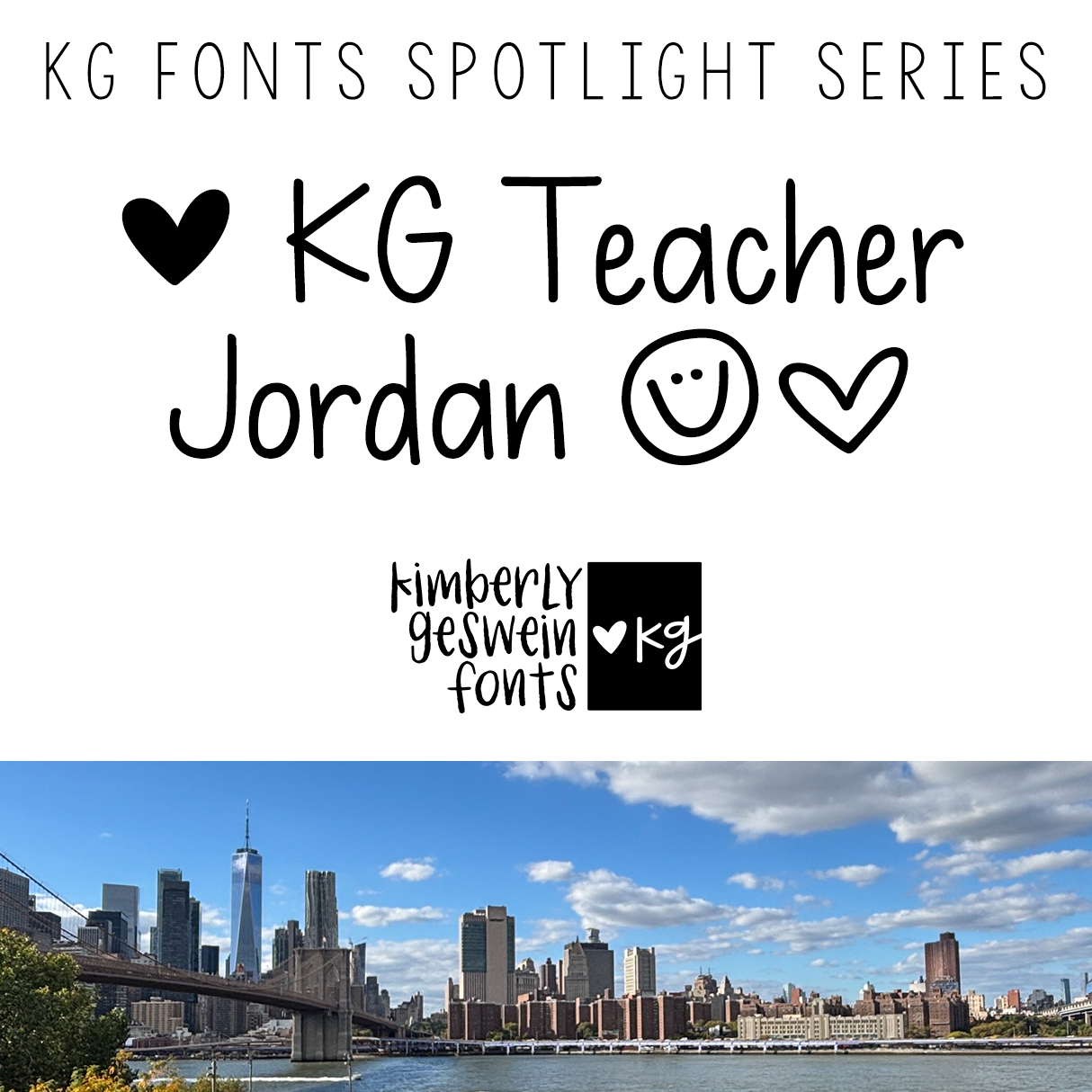 KG Teacher Jordan - Kimberly Geswein Fonts